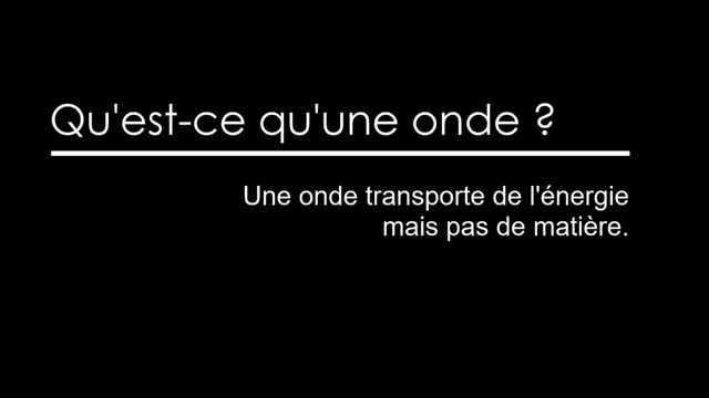 Pod - Qu'est-Ce Qu'une Onde